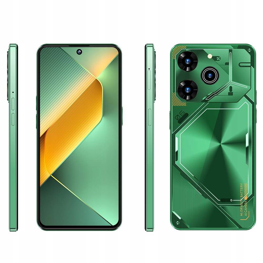 Smartfon yeamuds Pova7PRO 8 GB / 256 GB 5G zielony • Opinie - Allegro