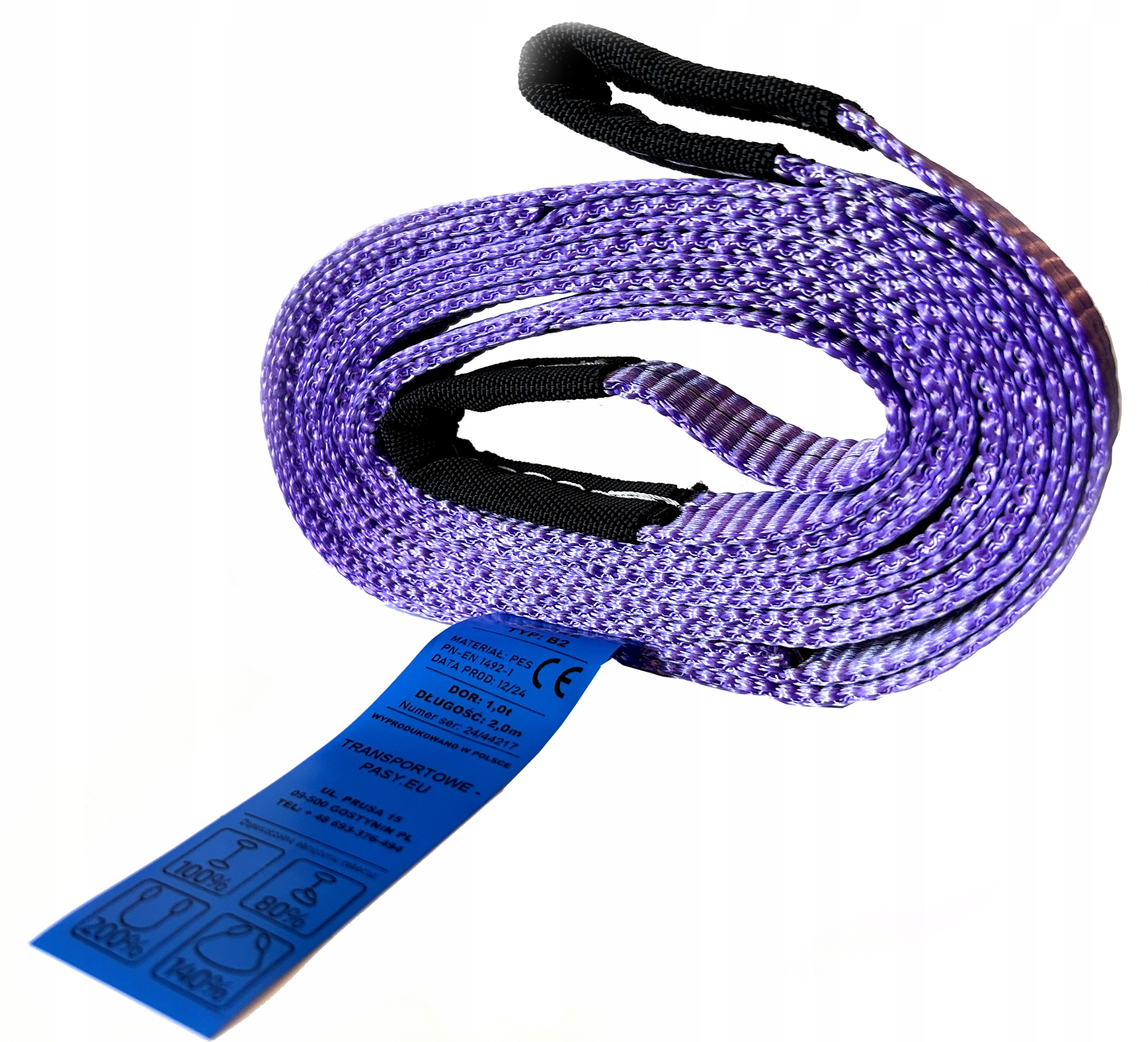 ZAWIESIE PASOWE B2 1T 3M Z CERTYFIKATEM - POLSKA SZWALNIA (5905505515439) • Cena, Opinie ...