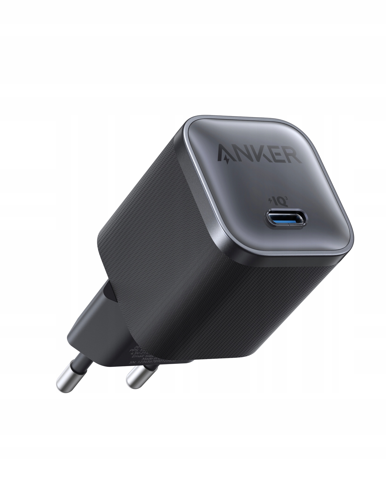 Anker Nano hálózati töltő (45 W) USB-C - USB-C kábellel, fekete ...