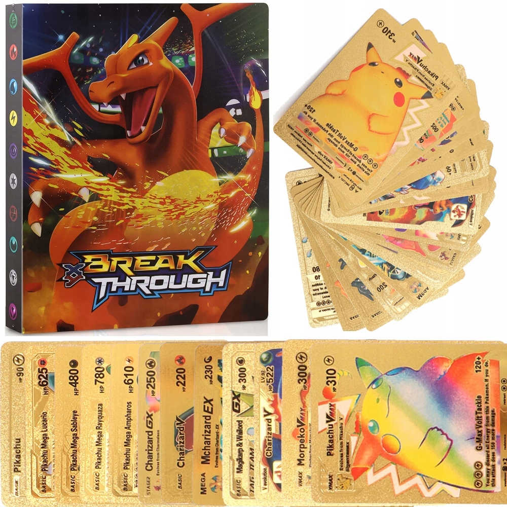 DUŻY ZESTAW POKEMON FOLIA ZŁOTA KARTY 55 SZT+ALBUM - Stan: nowy 59,88 ... DUŻY ZESTAW POKEMON FOLIA ZŁOTA KARTY 55 SZT+ALBUM - Stan: nowy 59,88 ...