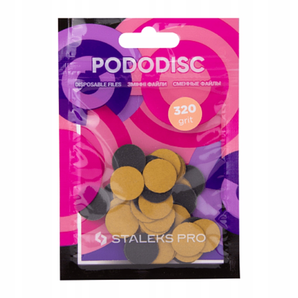Wymienne nakładki PODODISC STALEKS PRO S 320 grit (50 szt ... Wymienne nakładki PODODISC STALEKS PRO S 320 grit (50 szt ...