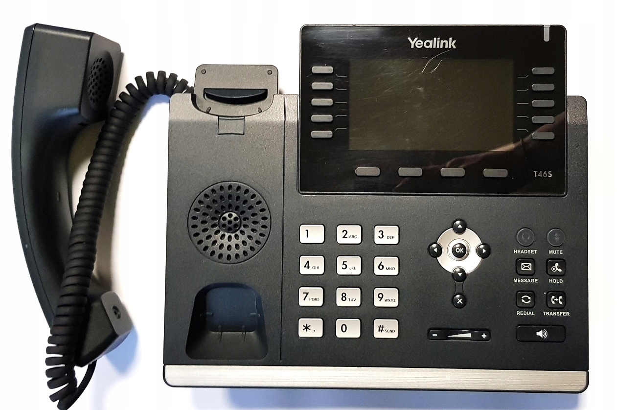 TELEFON PRZEWODOWY IP PoE YEALINK SIP-T46S T46S-IP - Sklep, Opinie, Cena w Allegro