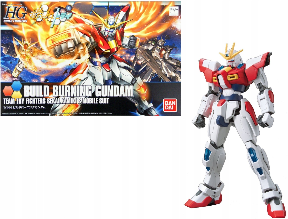 GUNDAM - HGBF 1/144 Build Burning Gundam Sekai Kamiklis - Model Kit ...