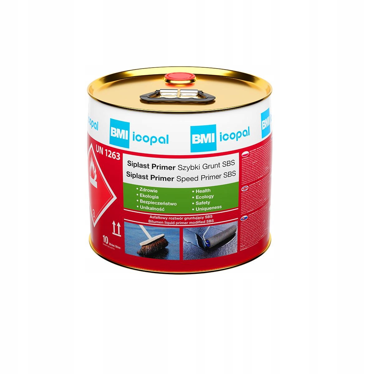 Masa bitumiczna Icopal siplast primer SBS szybki grunt czarny 10 l ... Masa bitumiczna Icopal siplast primer SBS szybki grunt czarny 10 l ...