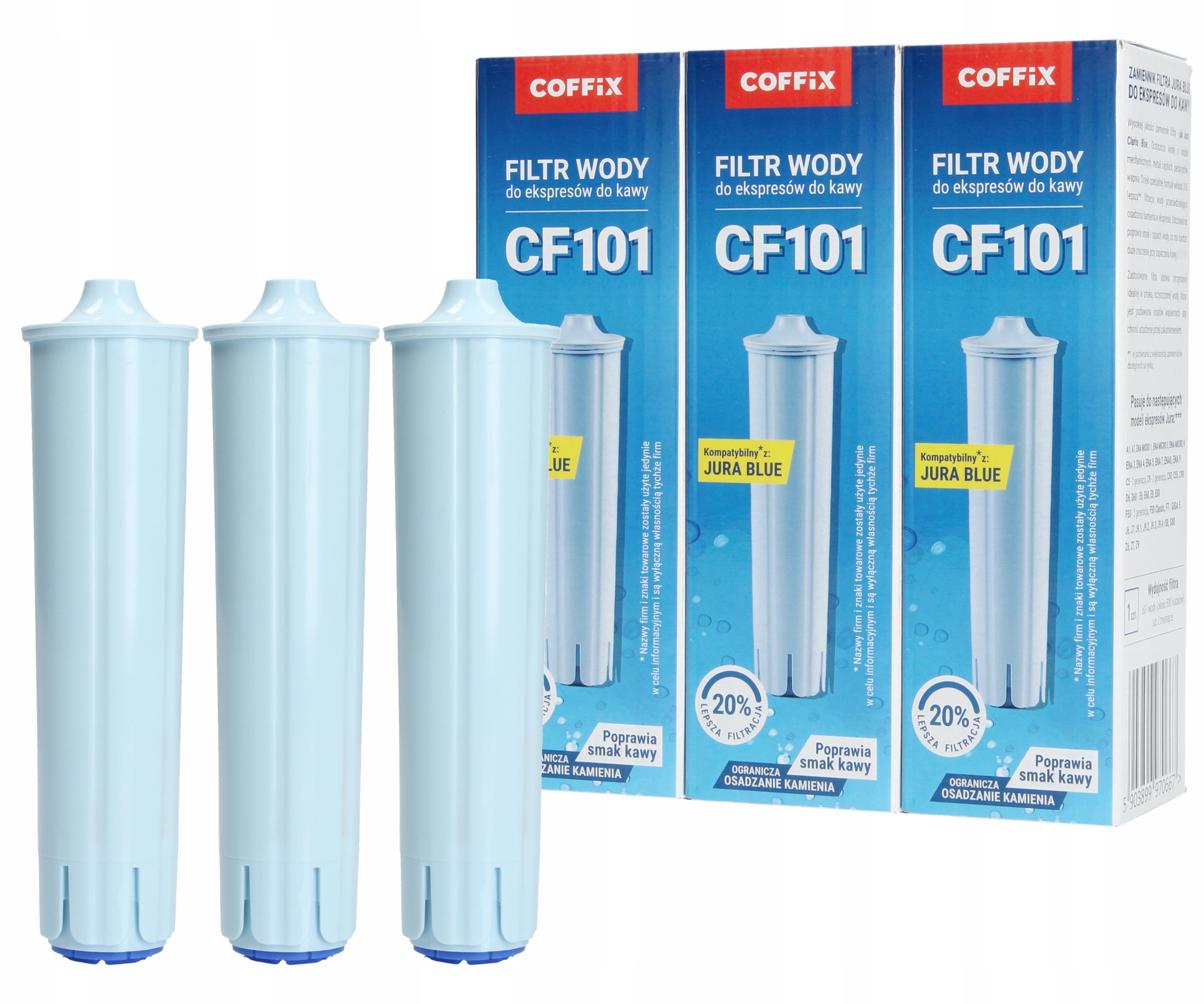 Filtr wody do ekspresu Coffix CF101 niebieski - Sklep, Opinie, Cena w ...