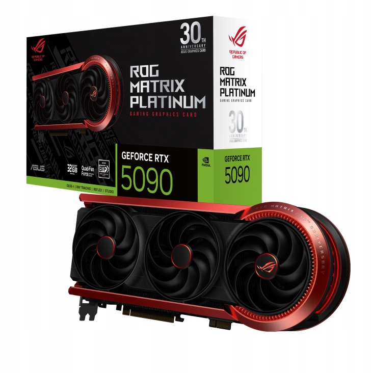 Karta graficzna ASUS GeForce RTX 5090 ROG MATRIX PLATINUM 30th 32 GB ...