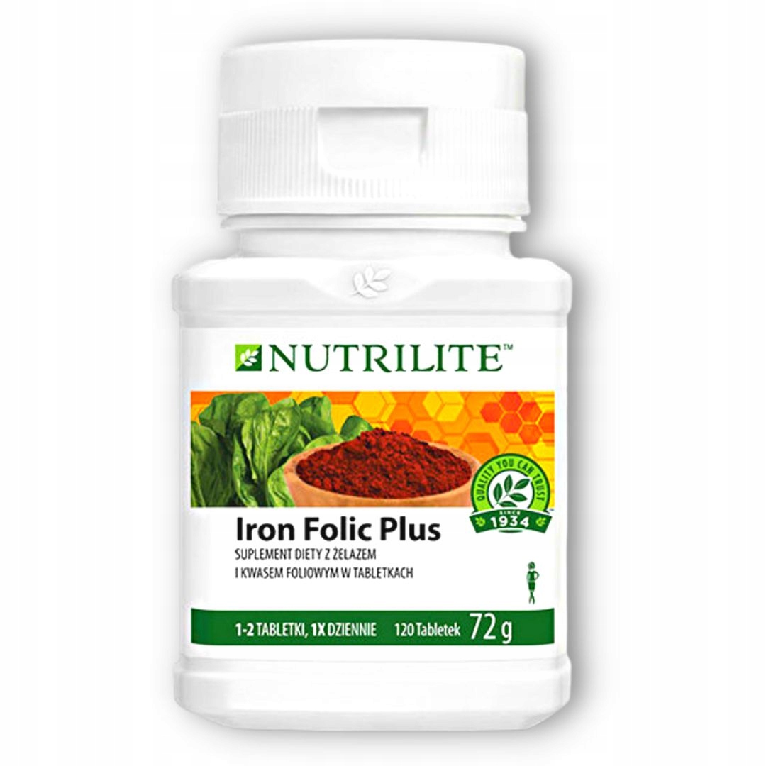 Amway Nutrilite Iron Folic Plus 120 tab. 13073586043 - Allegro.pl