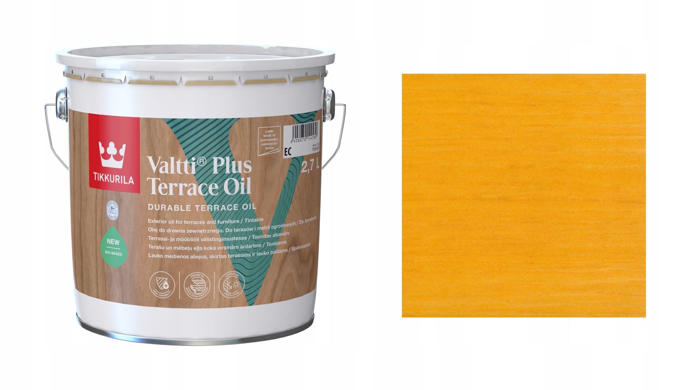 TIKKURILA VALTTI PLUS TERRACE OIL 2,7L 5050 MĚSÍCŮ OLEJ NA TERASY za ...