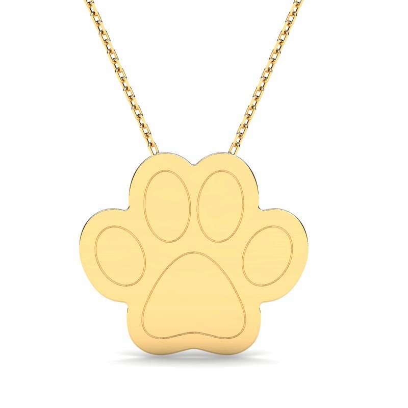 NÁHRDELNíK ZLATÁ PSIA LABKA GRAWER 14KR - Allegro
