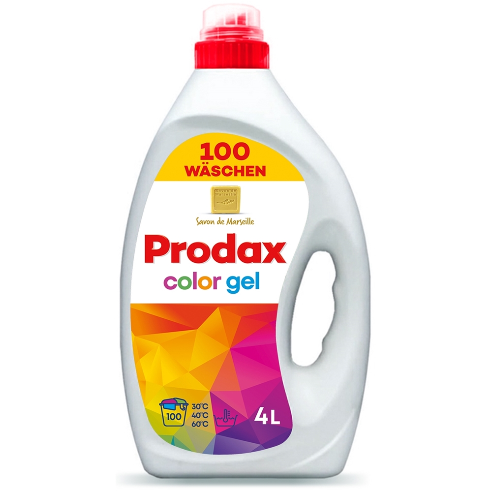 ŻEL DO PRANIA Z MYDŁEM MARSYLSKIM PRODAX KOLOR SKONCENTROWANY 4L ...