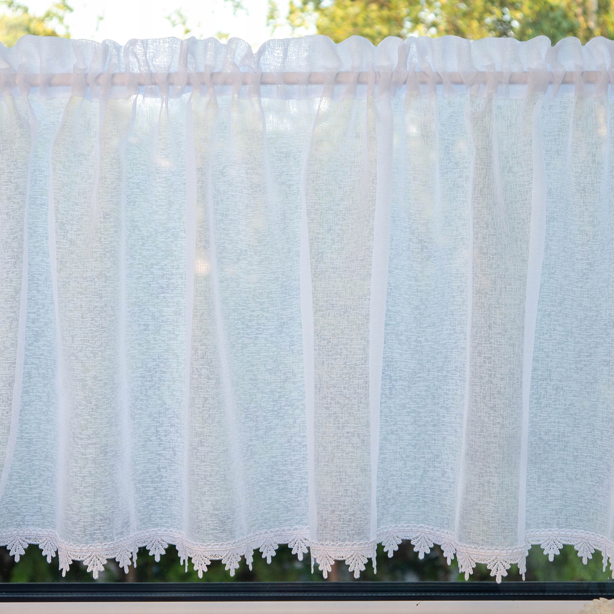 IRIGYSÉG SABLE FEHÉR FINOM GIPIURA 220X30 za 12000.00HUF-ért - Allegro