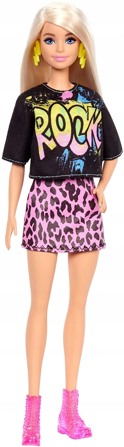 BARBIE FASHIONISTAS MODNA LALKA GRB47 155 ROCKOWA (887961899986) • Cena ...