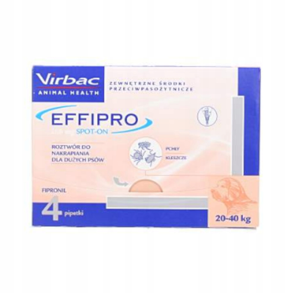 Effipro Pies L 20-40kg 4 pipety Spot-On (5909997033488) • Cena, Opinie ...