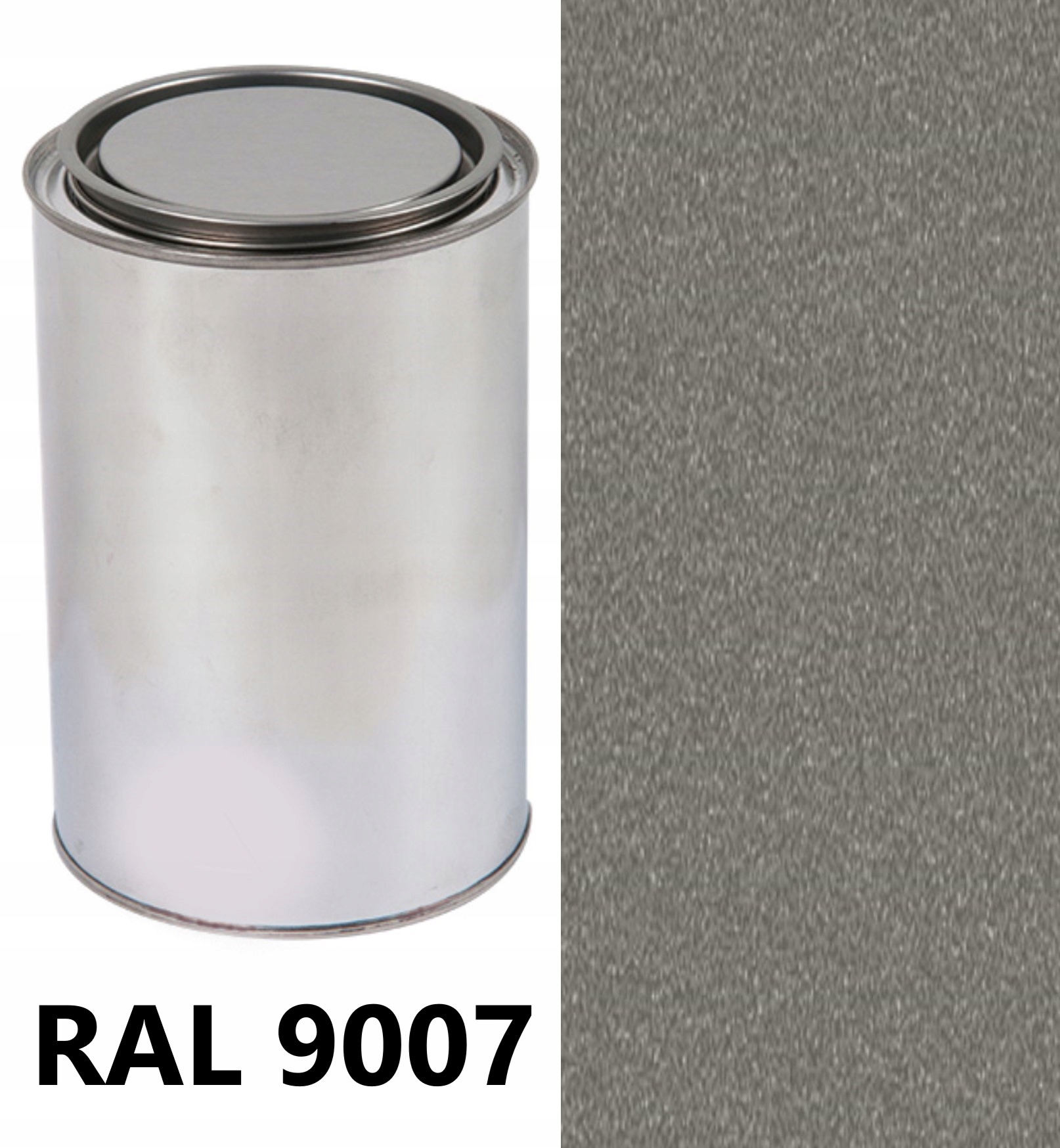 RAL 9007 SREBRNY PÓŁMAT MAT POLIURETAN AKRYL 1L • Cena, Opinie - Allegro