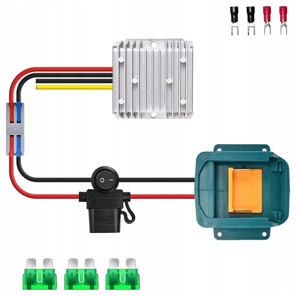 MĚNIČ NAPĚTÍ NAPĚTÍ KONVERTOR 18V NA 12V STEP DOWN A Adaptér ...