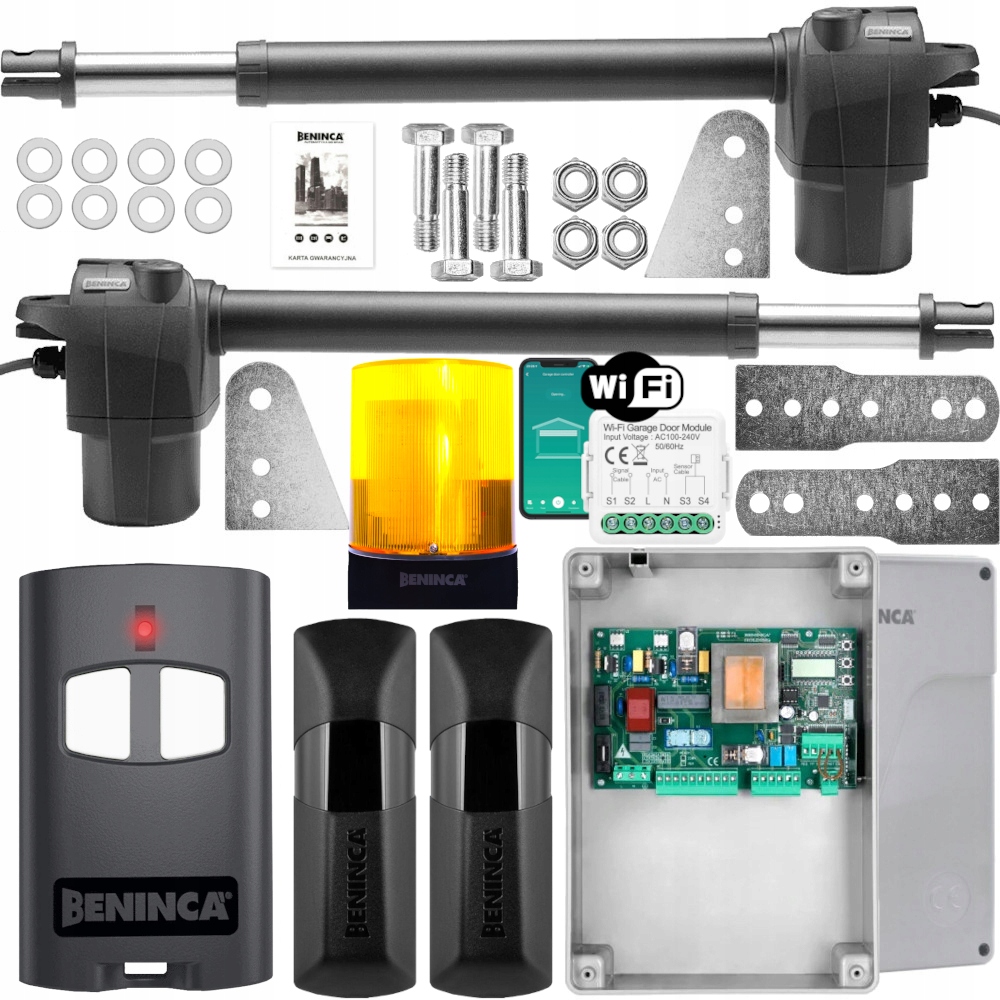 BENINCA BILL 30 BILL30 BIL30 KBILL30M - Zestaw Napęd do 6m Pilot, WiFi ...