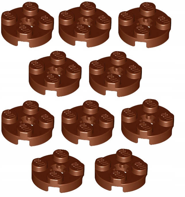 Lego 4032 4211159 Płytka okrągła brązowa 10szt 13138329979 - Allegro.pl