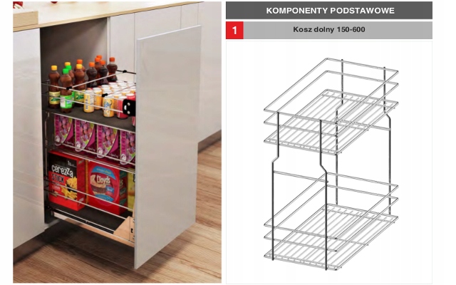REJS WE29.0006.01.549 VARIANT MULTI Kosz cargo mini 400 L-450 srebrny (0791948890920) • Cena ...