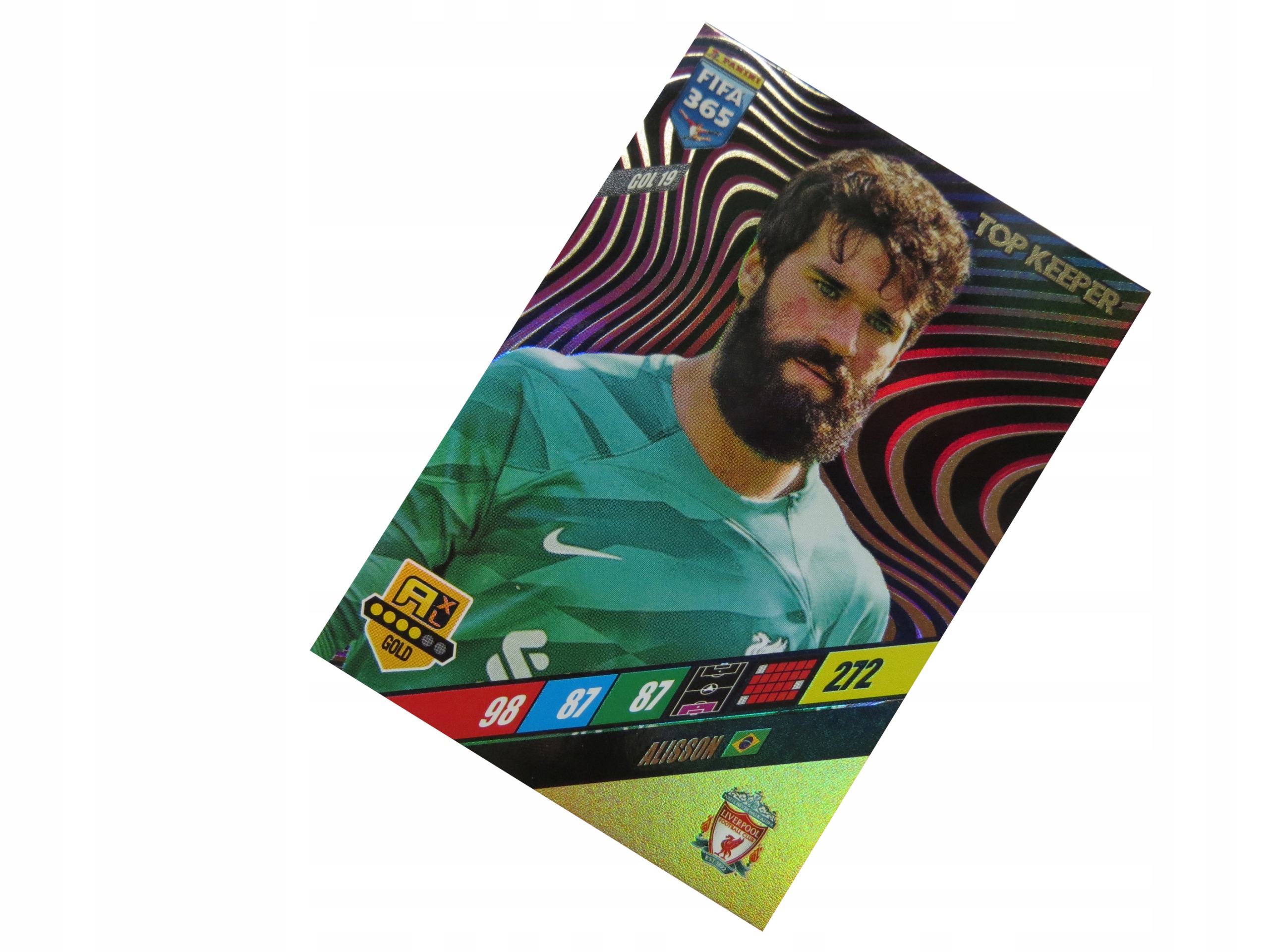 FIFA 365 2024 KARTY PIŁKARSKIE GOLD TOP KEEPER ALISSON GOL 19 LIVERPOOL ...