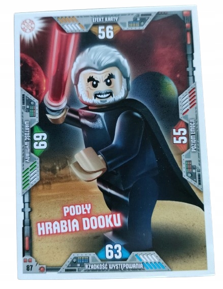 KARTA LEGO STAR WARS Seria 2 Numer 087 • Cena, Opinie - Allegro