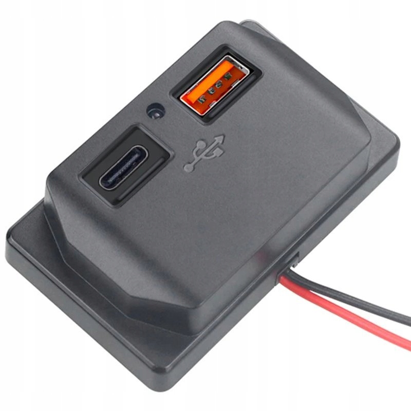 ŁADOWARKA SAMOCHODOWA MONTAŻOWA USB-C PD i QC3.0 KAMPER DIY itp. - Sklep, Opinie, Cena w Allegro