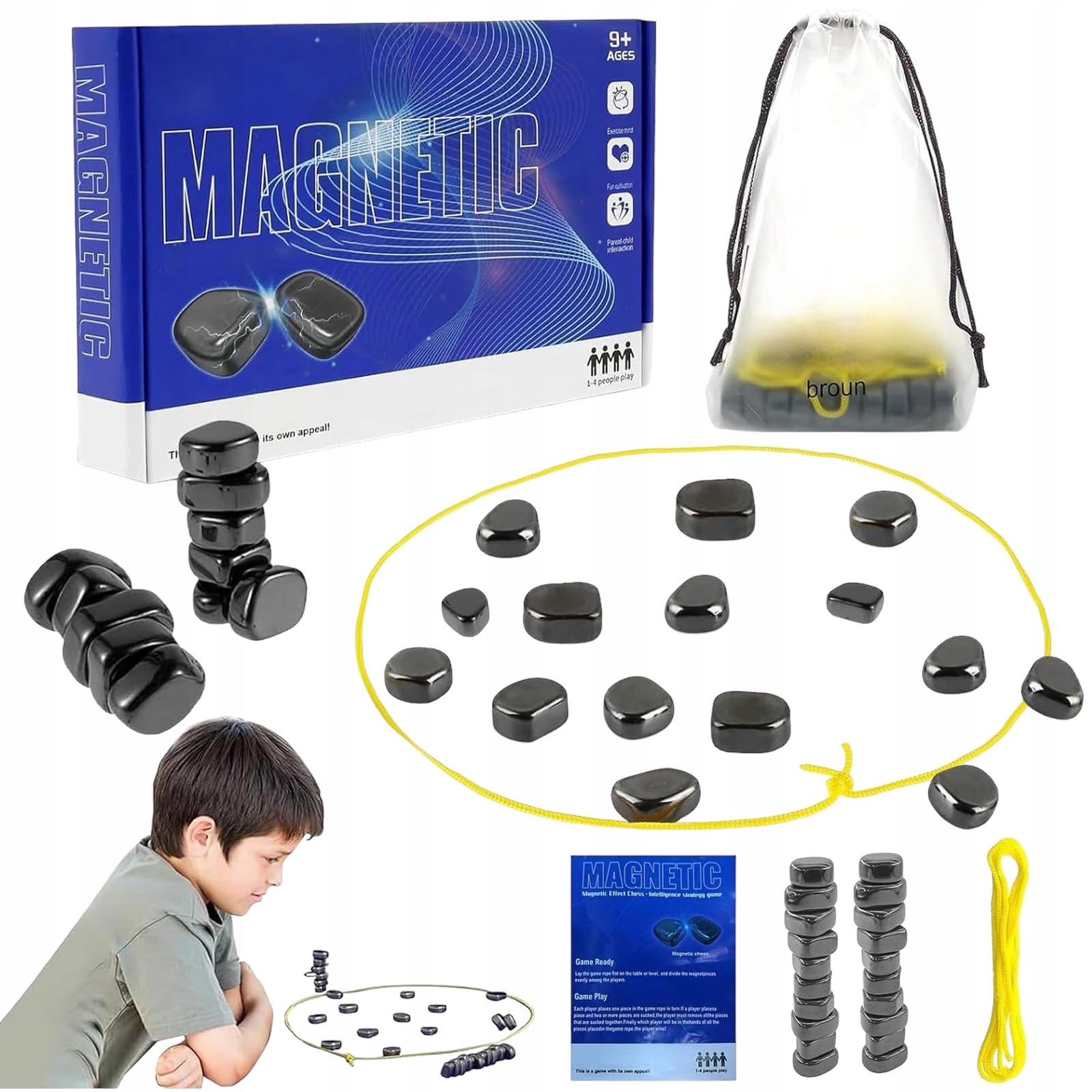 Magnetyczna Gra Kamienie - Niska cena na Allegro