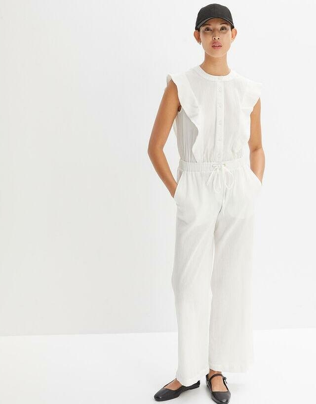 _LZ JN9 BEŻOWY KOMBINEZON Z KRESZOWANEGO MATERIAŁU _/ 42 • Cena, Opinie ...