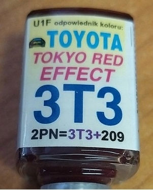 TOYOTA 3T3 TOKYO RED LAKIER ZAPRAWKA DO RYS ARA 10 ML • Cena, Opinie ...