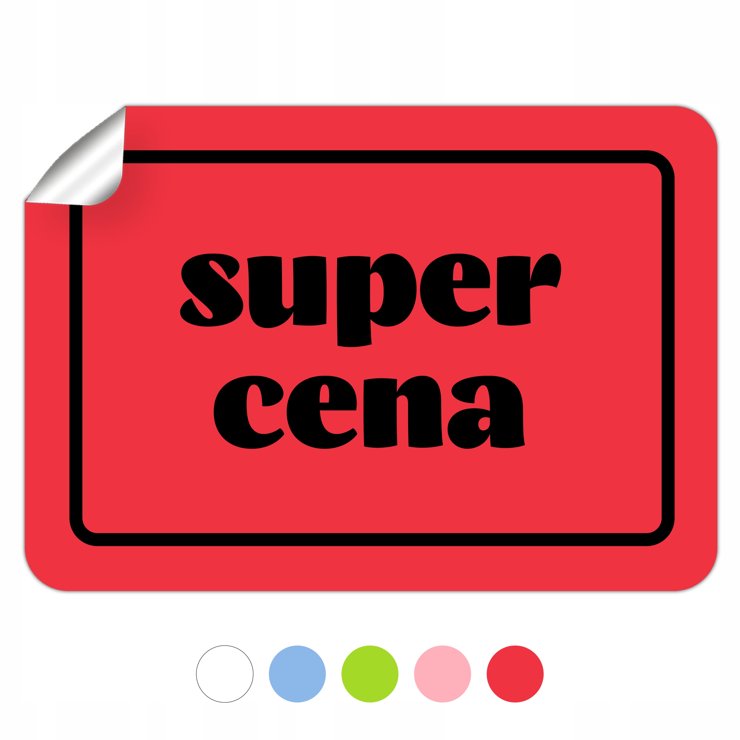 Naklejka Super Cena x200 Rabat Zniżka Promocja (NO_40x28C_PP200) • Cena ...