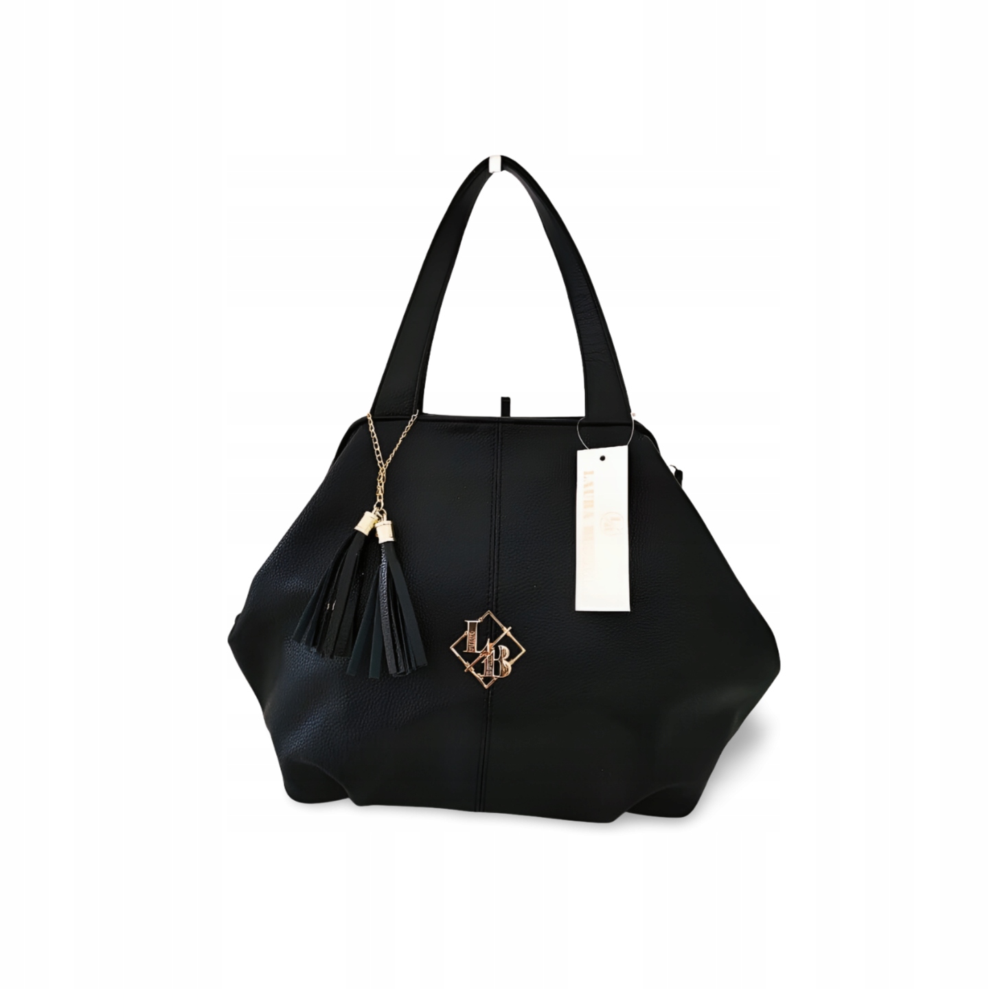 Laura Biaggi torebka shopper skóra ekologiczna czarny • Cena, Opinie • Shoppery 17285149208 ...