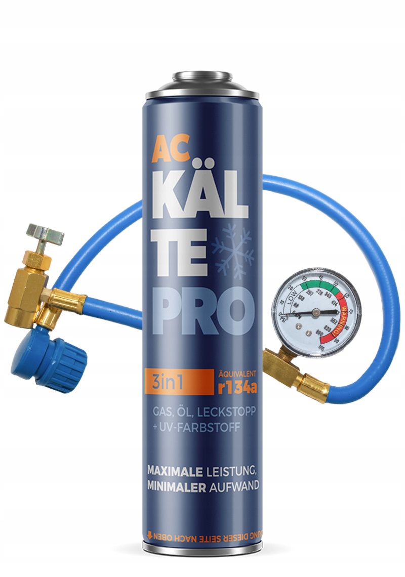 KALTEPRO sada pro klimatizaci R134a 3v1 s těsněním 500 ml + HADICE za ...