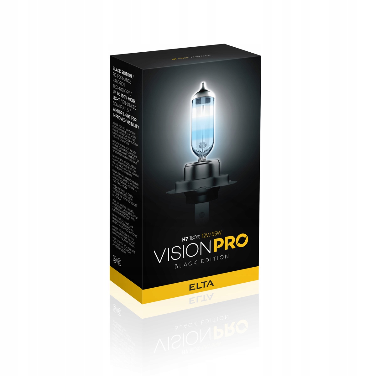 ŻARÓWKI ELTA VISION PRO BLACK H7 12V 55W +180% 5021374620903 za 77 ...