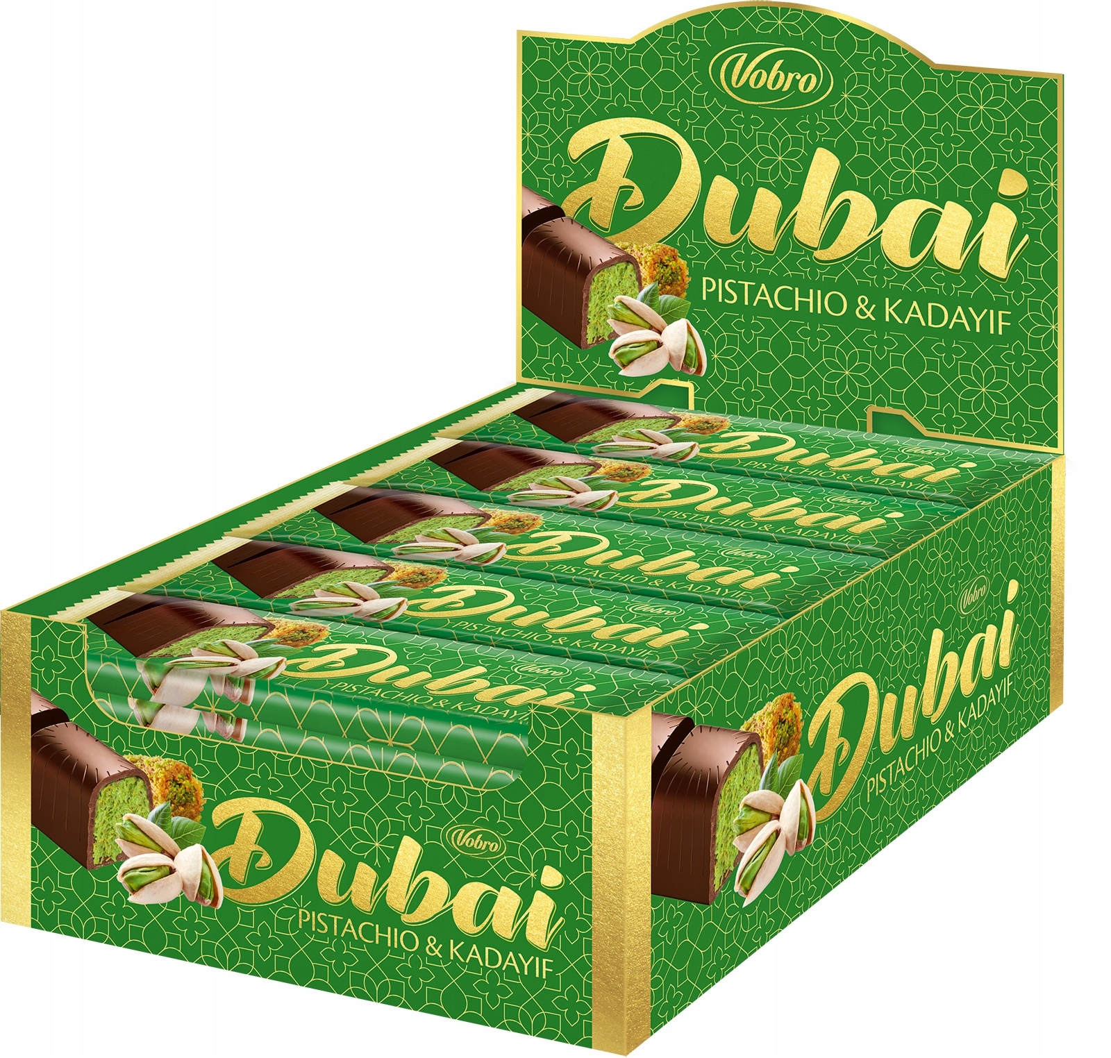 VOBRO Baton DUBAI Czekolada DUBAJSKA PIST 24x37,5g (5901177158387 ...