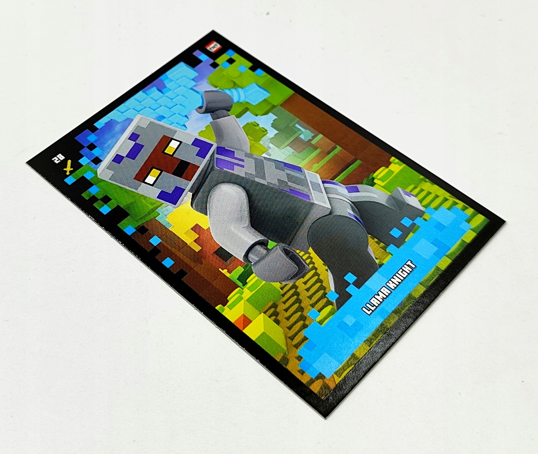LEGO MINECRAFT KARTA - TCC2 SÉRIA 2 - ČÍSLO 28: LLAMA KNIGHT (LAMA RYTÍŘ), • Ceny, Recenzie ...