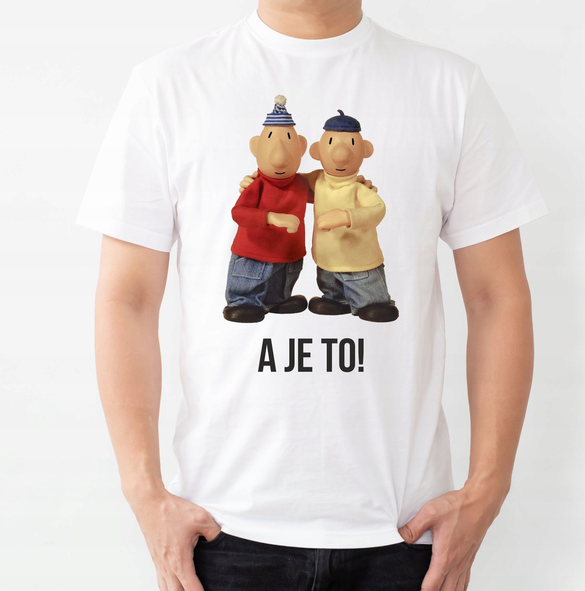 KOSZULKA SĄSIEDZI NADRUKIEM T-SHIRT ŚMIESZNY Prezent DLA SĄSIADA PAT I MAT • Cena, Opinie • T ...