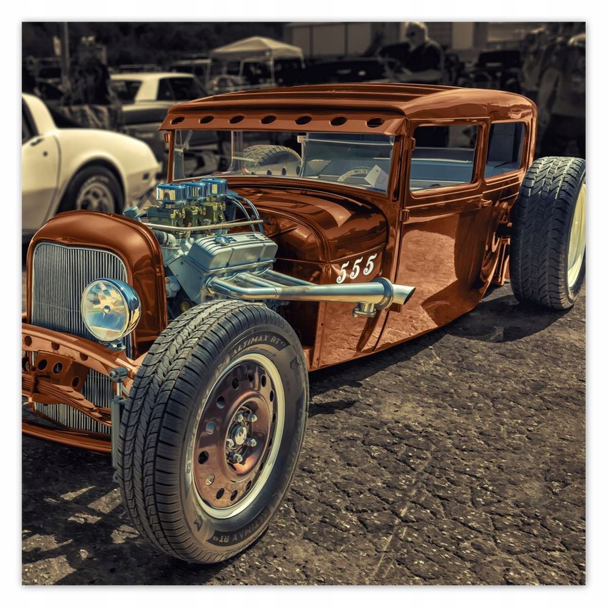 Matricák 100x100 Amerikai Hot Rod za 6400.00HUF-ért - Allegro