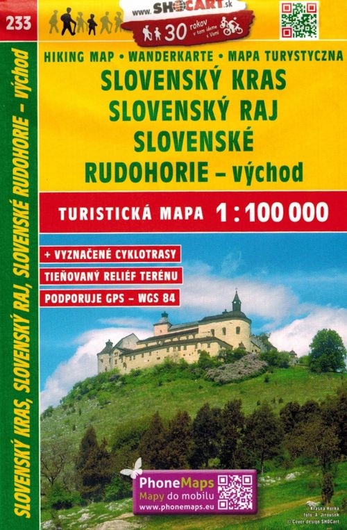 SŁOWACKI KRAS I RAJ, RUDAWY SŁOWACKIE - WSCHÓD MAPA 233 SHOCART - 25,90 ...