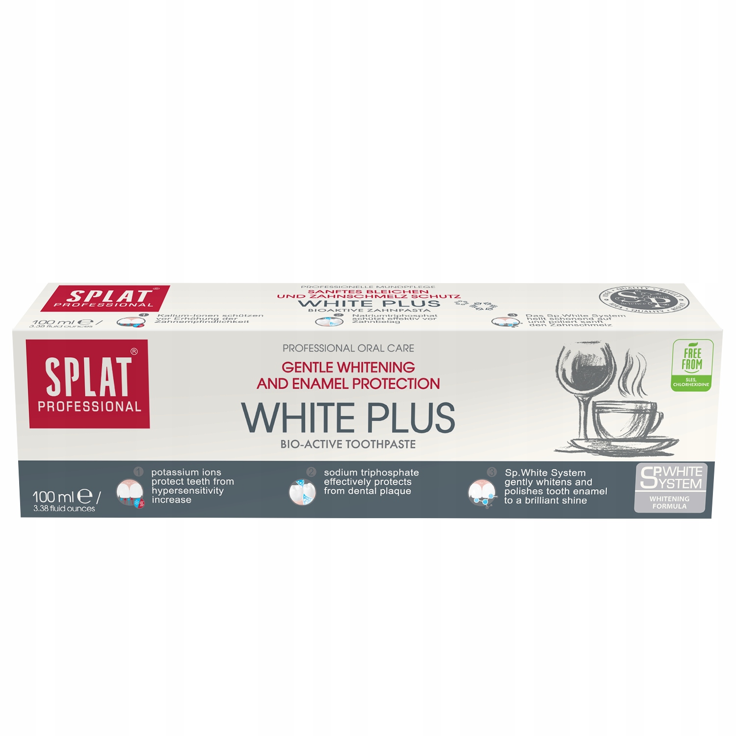 Splat pasta Prof. White Plus 100ml 12540293827 - Allegro.pl