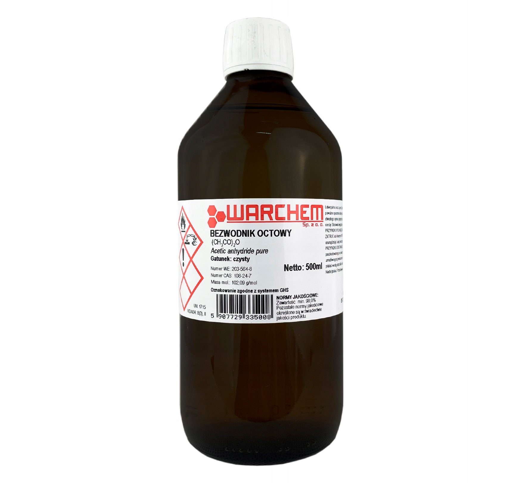 Купить УКСУСНЫЙ АНГИДРИД - чистый - 500мл WARCHEM: отзывы, фото и ...