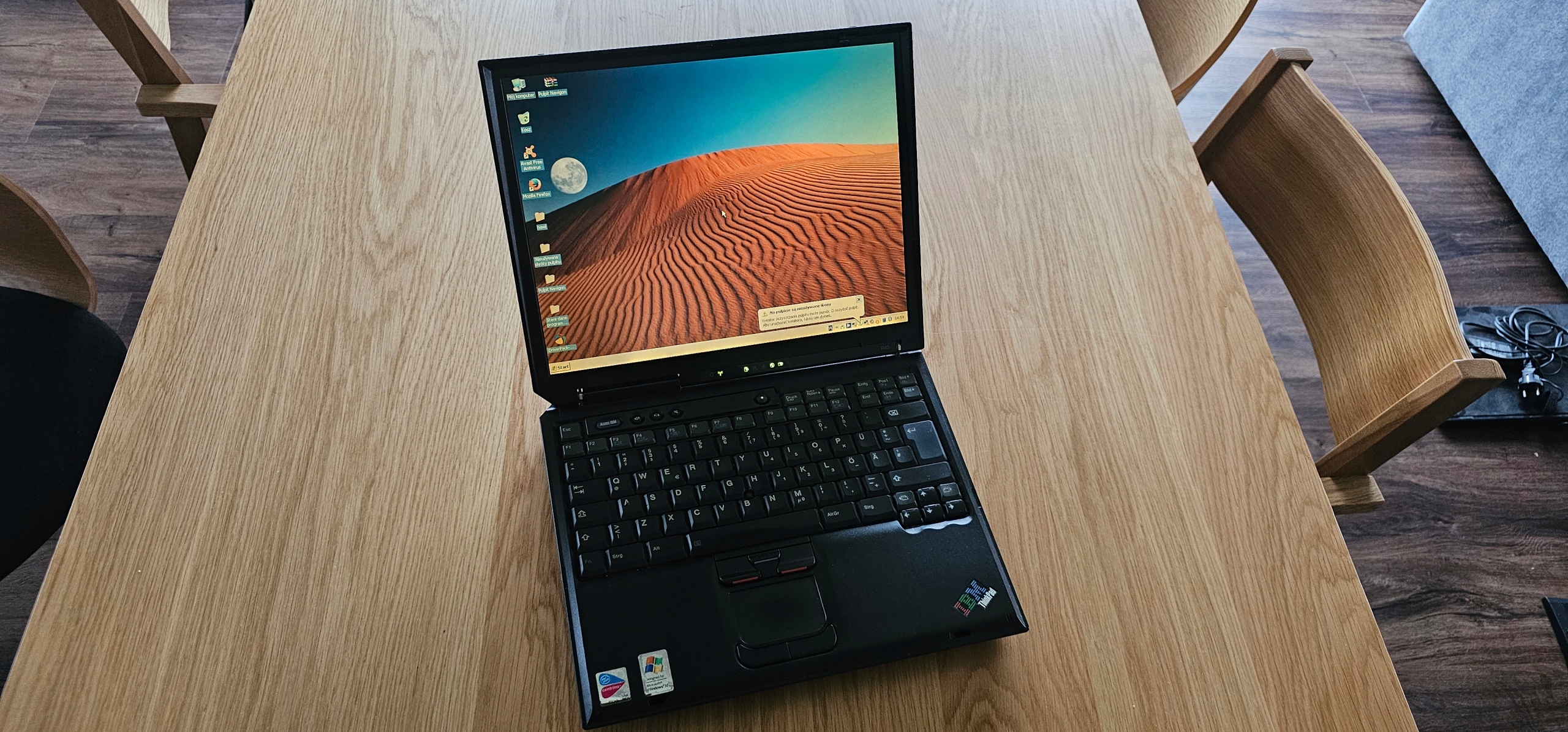 UNIKAT! IBM THINKPAD R40 PENTIUM M / 1GB / 40GB /RADEON 7500 / NOWA ...