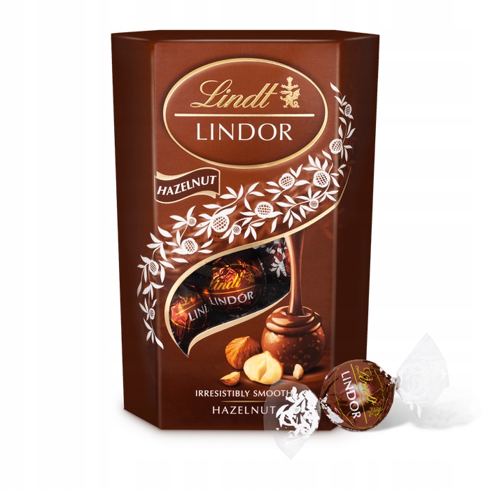 Lindt Lindor HAZELNUT 200 g (8003340099323) • Cena, Opinie • Czekoladki ...
