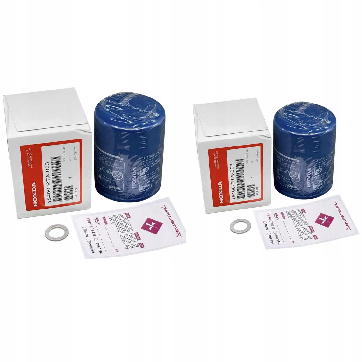 2x FILTR OLEJU HONDA + PODKŁADKA - MADE IN JAPAN | 15400-RTA-003 | 5903957200118 za 86.00PLN z ...