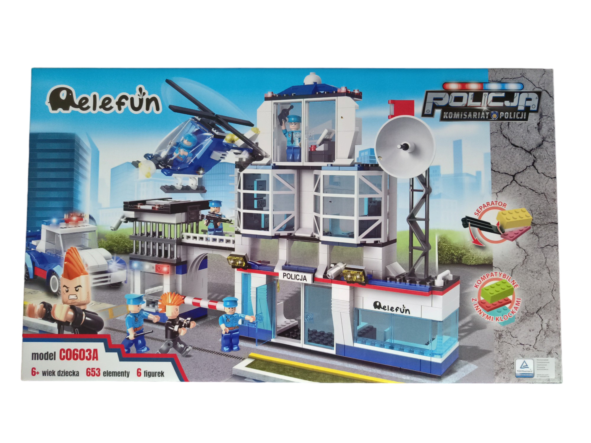 Klocki EleFun Posterunek Policji 653 elementy (5609288247098) • Cena ...