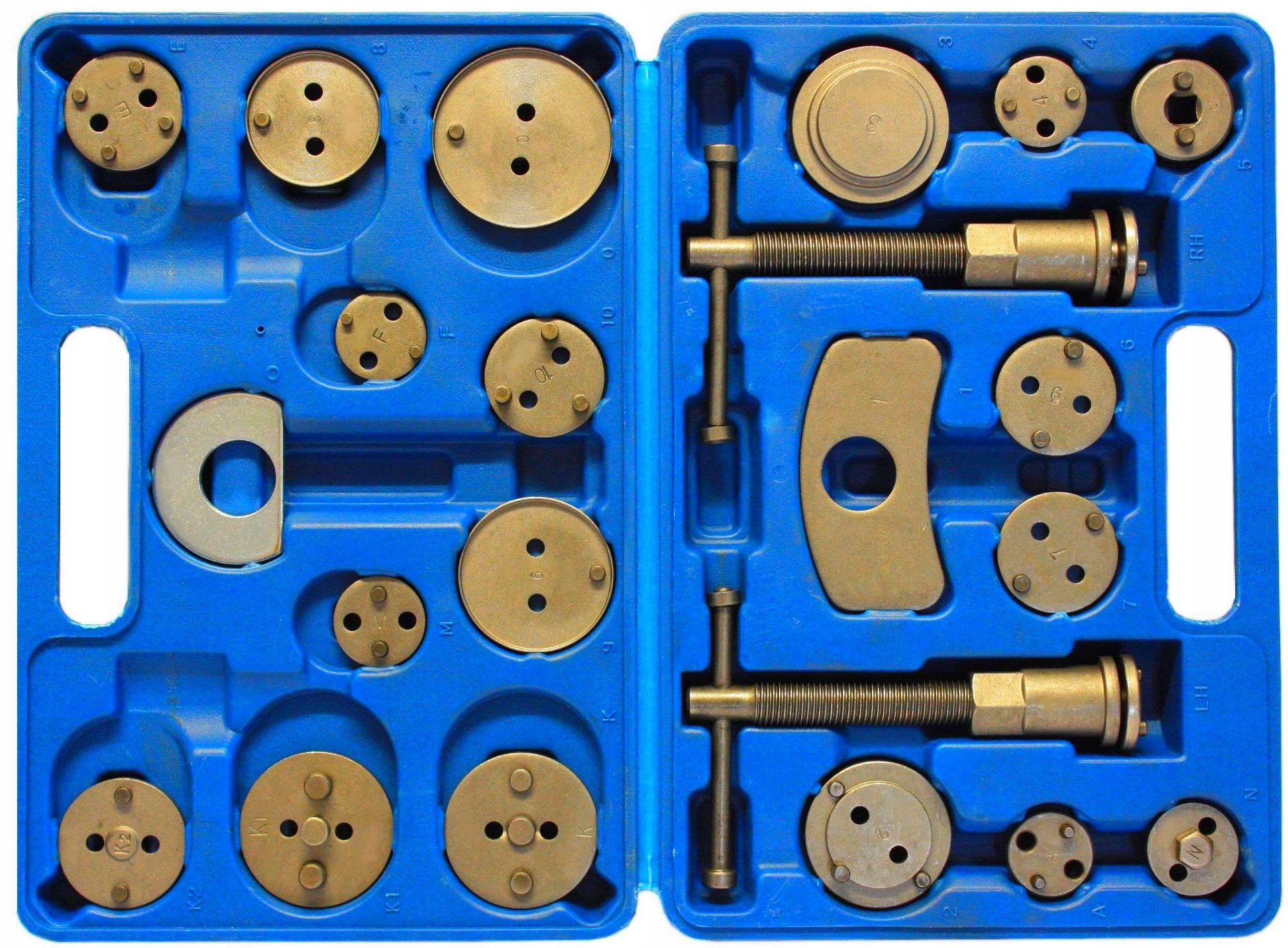 ZESTAW DO TŁOCZKÓW HAMULCOWYCH PRAWO LEWO 22-el. Wciskania zdejmowania ...