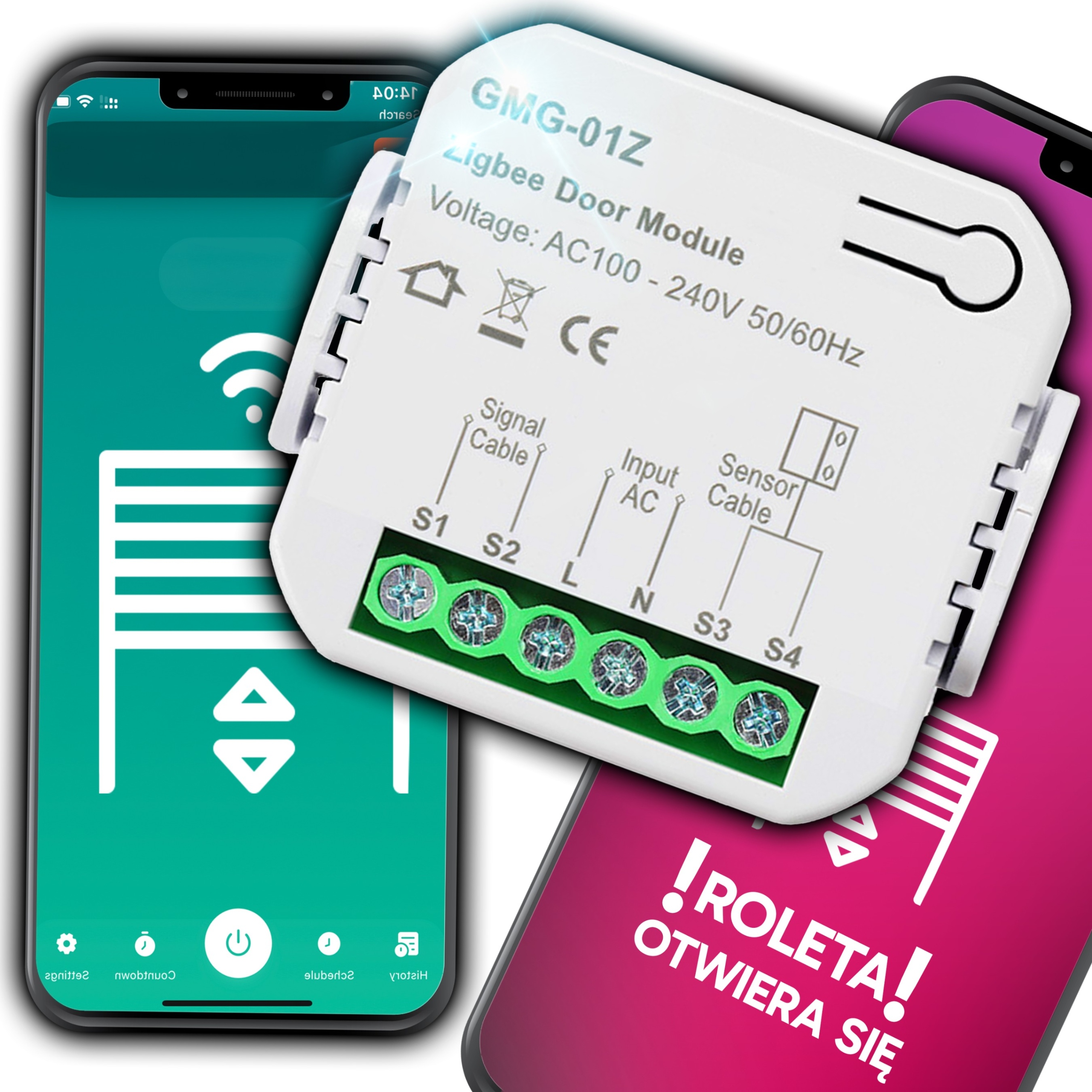 OVLADAČ RELÉ SIGNÁLU PRO WIFI ROLETY TUYA GARÁŽOVÉ VJEZDOVÉ ROLETY za ...
