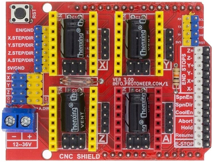 Moduł CNC Shield V3 do Arduino Uno - Sterownik 3D A4988 DRV8825 - Sklep, Opinie, Cena w Allegro.pl