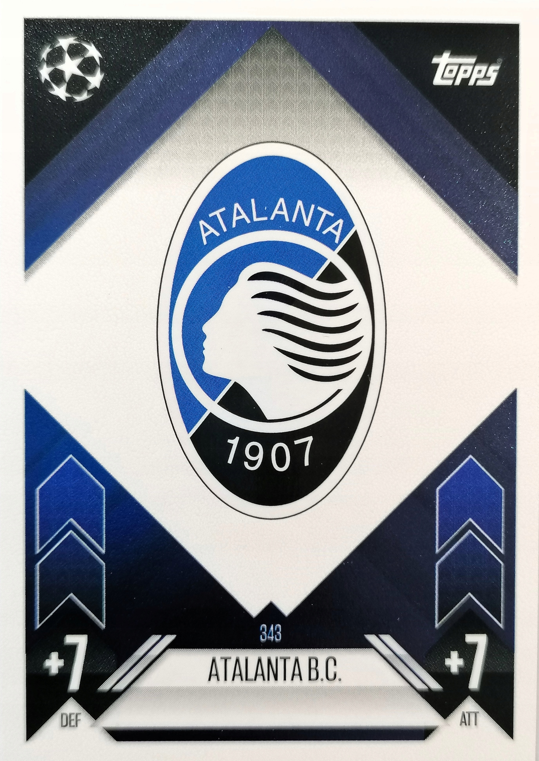 TOPPS MATCH ATTAX 2024/2025 LOGO TEAM BADGE 343 ATALANTA BC ...