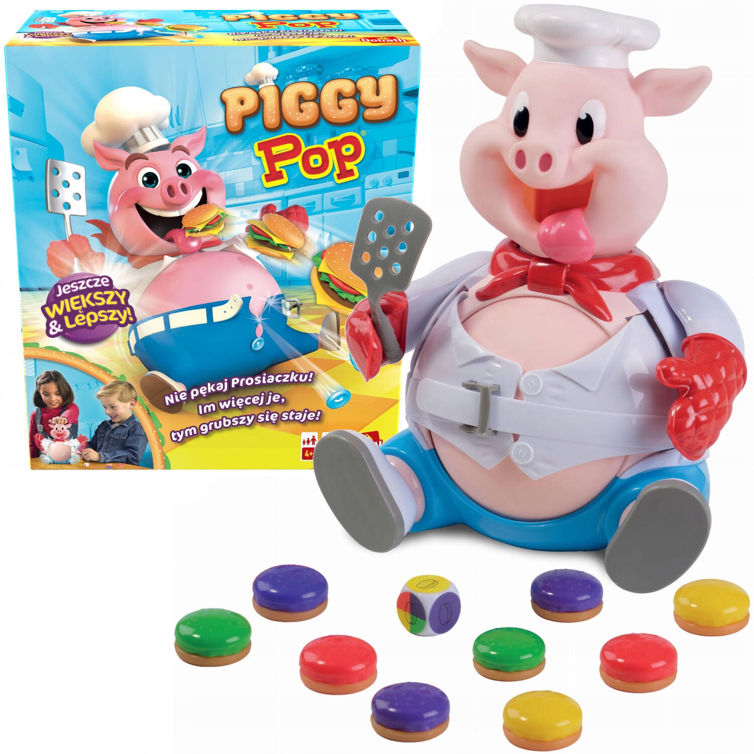 GRA PIGGY POP ZRĘCZNOŚCIOWA NAKARM ŚWINKĘ GOLIATH 14354558356 - Allegro.pl