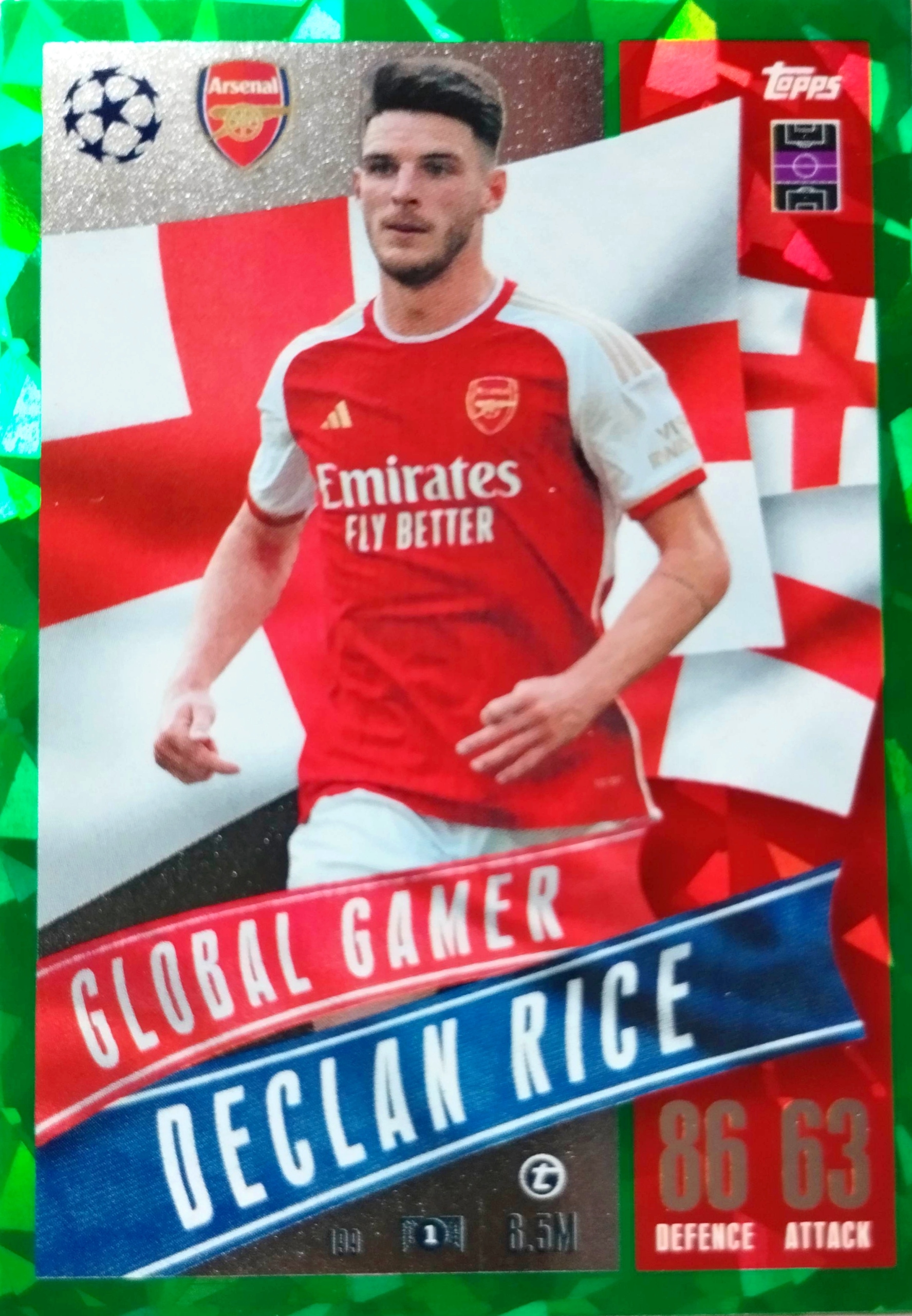 TOPPS MATCH ATTAX EXTRA 2023/2024 EMERALD GLOBAL GAMER 199 RICE - 1708 - 15167602343 - Allegro.pl