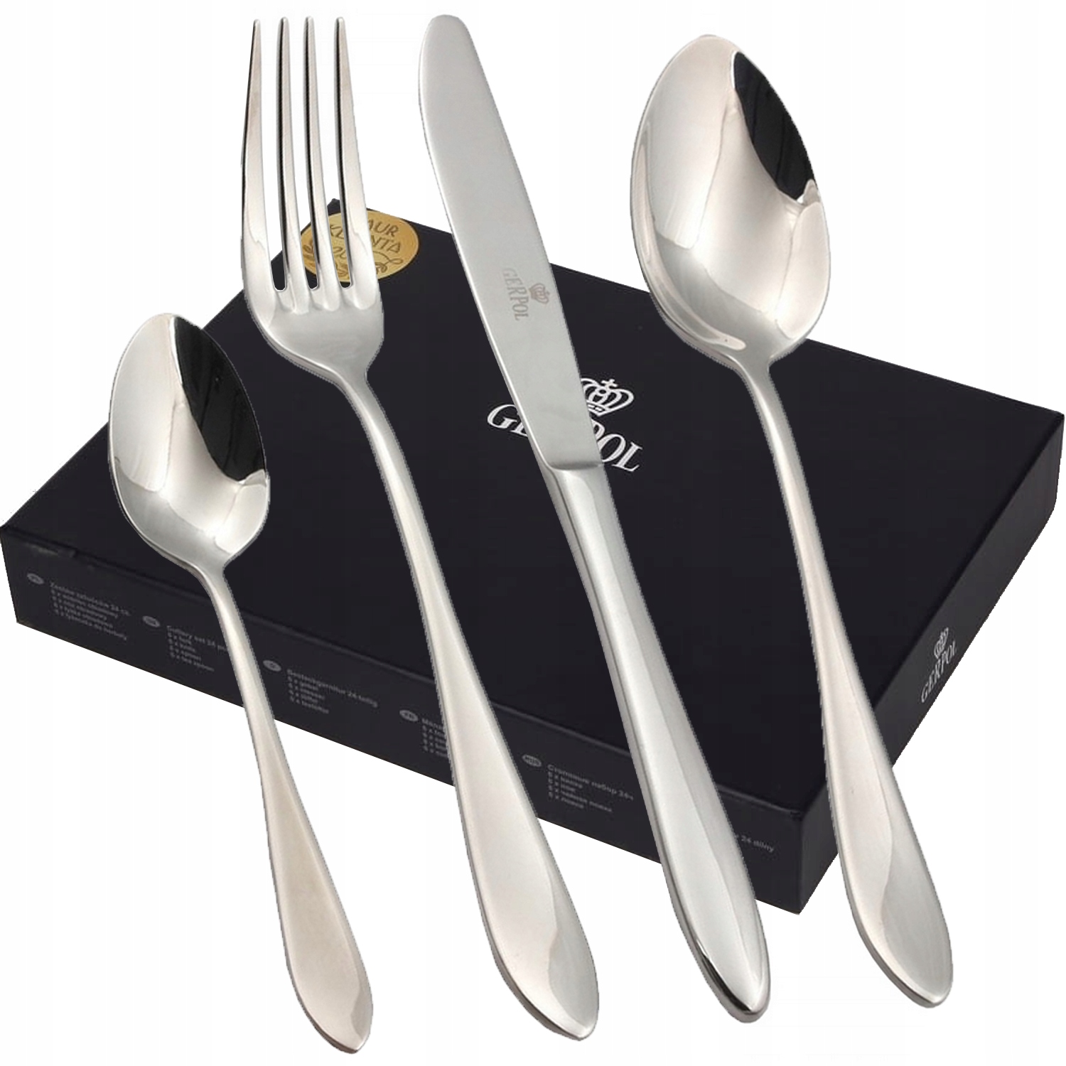 Komplet sztućców Gerpol Mona 24 el. (3490098190283) • Cena, Opinie ...
